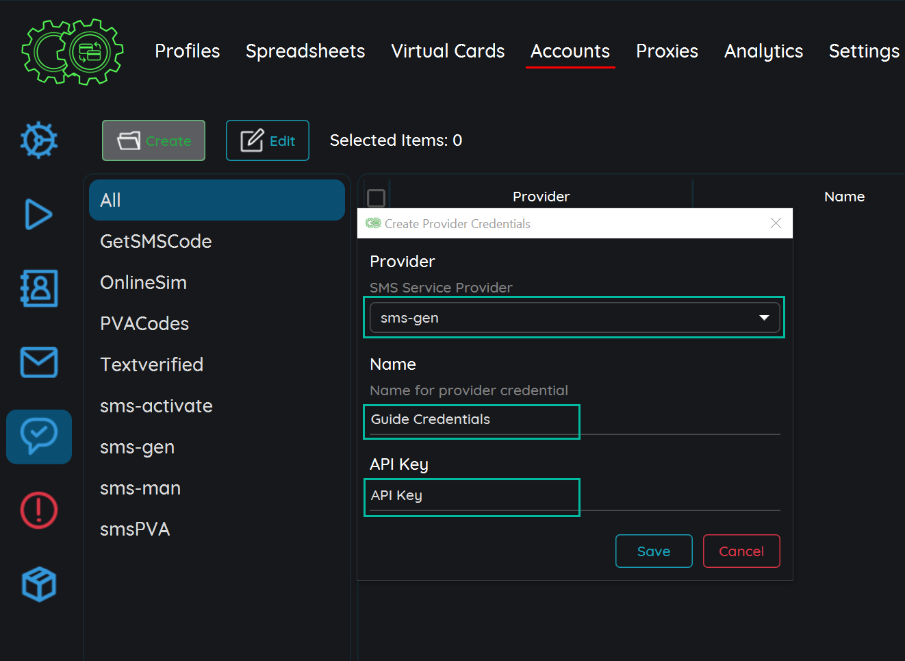 Profile Builder - Accounts - SMS Provider Setup Guide – AYCD