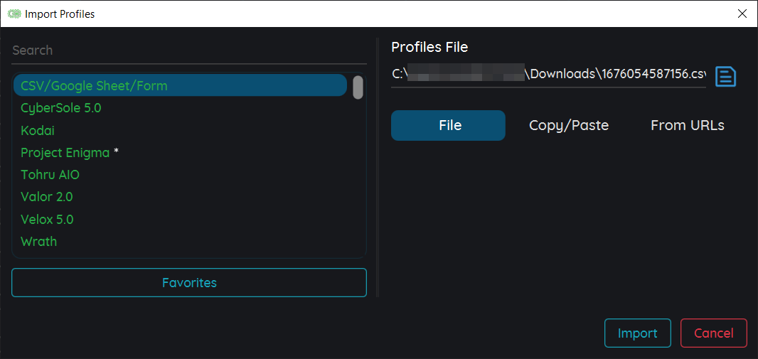 Profile Builder - Profiles - Create / Generate / Import / Export Profiles – AYCD