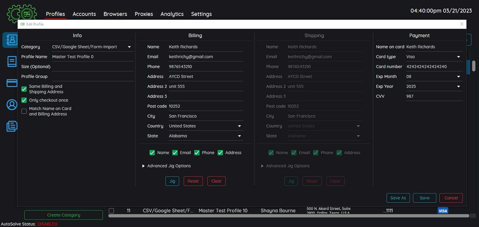 Profile Builder - Profiles - Edit, Basic Jig, & Mass Edit – AYCD
