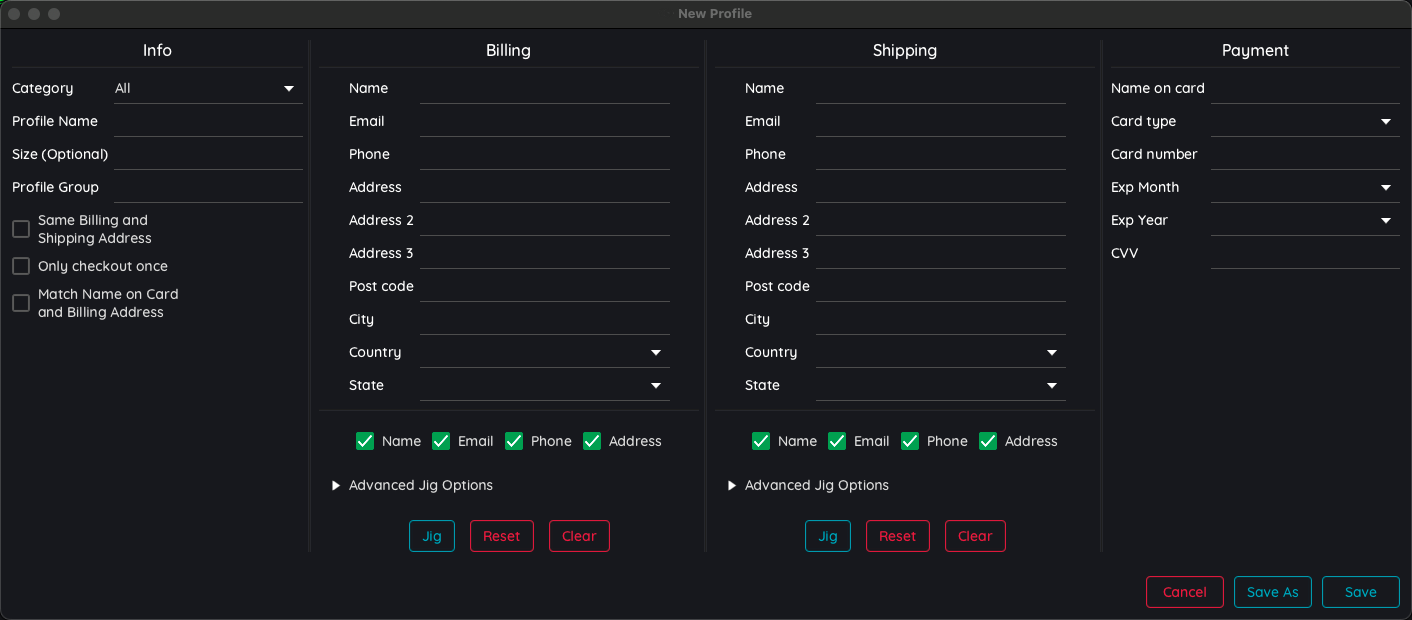 Profile Builder - Profiles - Create / Generate / Import / Export Profiles – AYCD