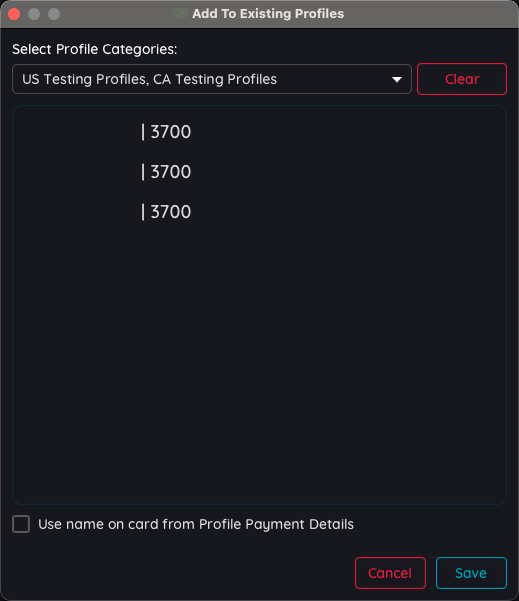 Profile Builder - Virtual Cards - Create New Profiles/Add to Existing Profiles – AYCD
