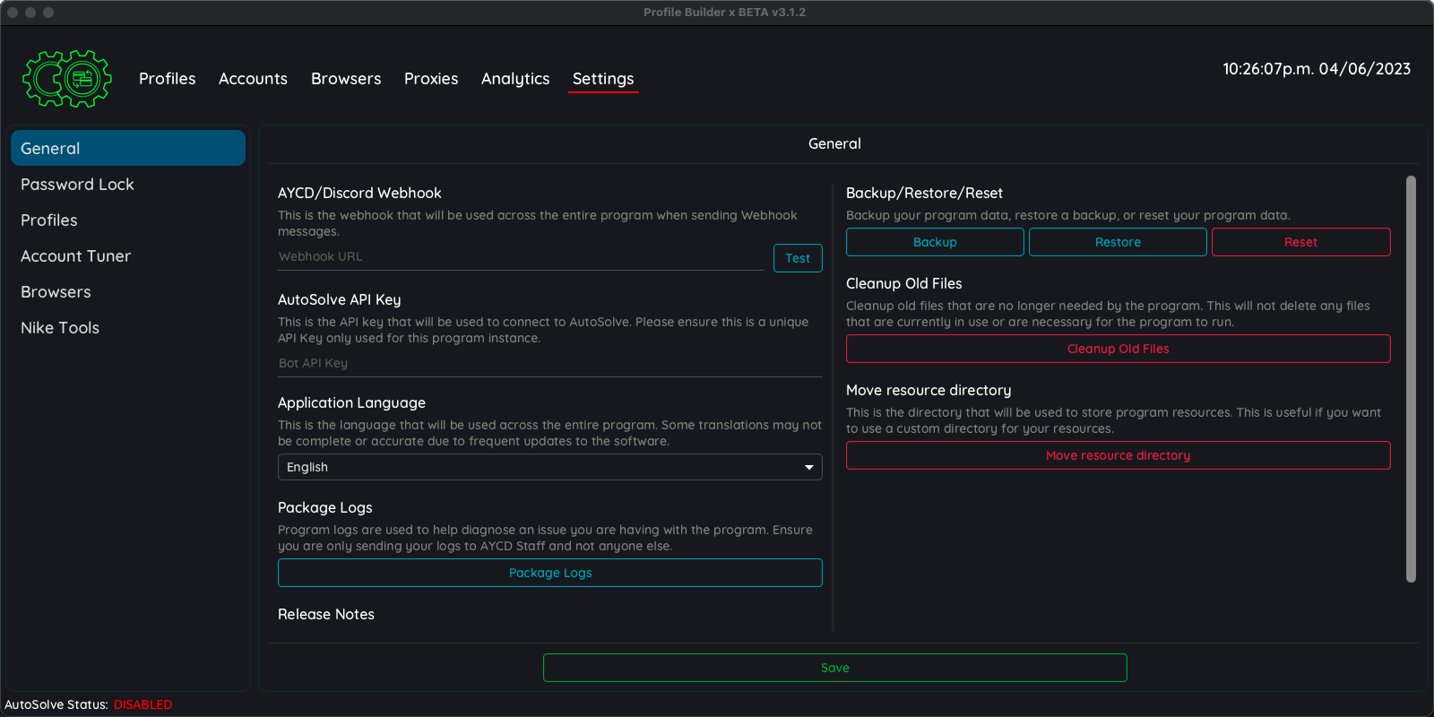 Profile Builder - Settings – AYCD