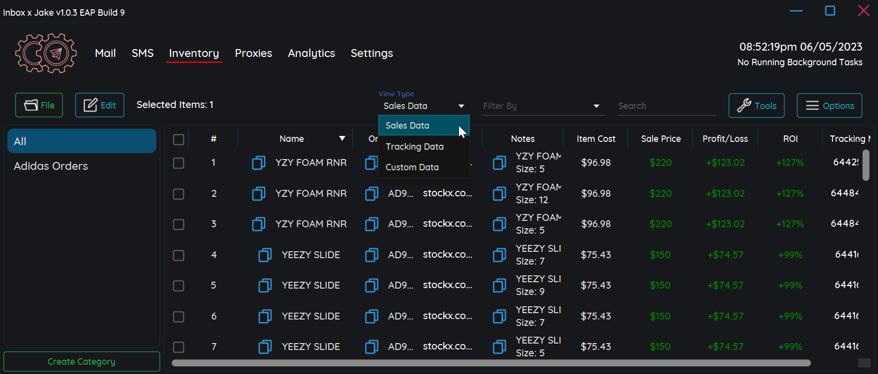 Inbox - Inventory - Changing Inventory View Type – AYCD