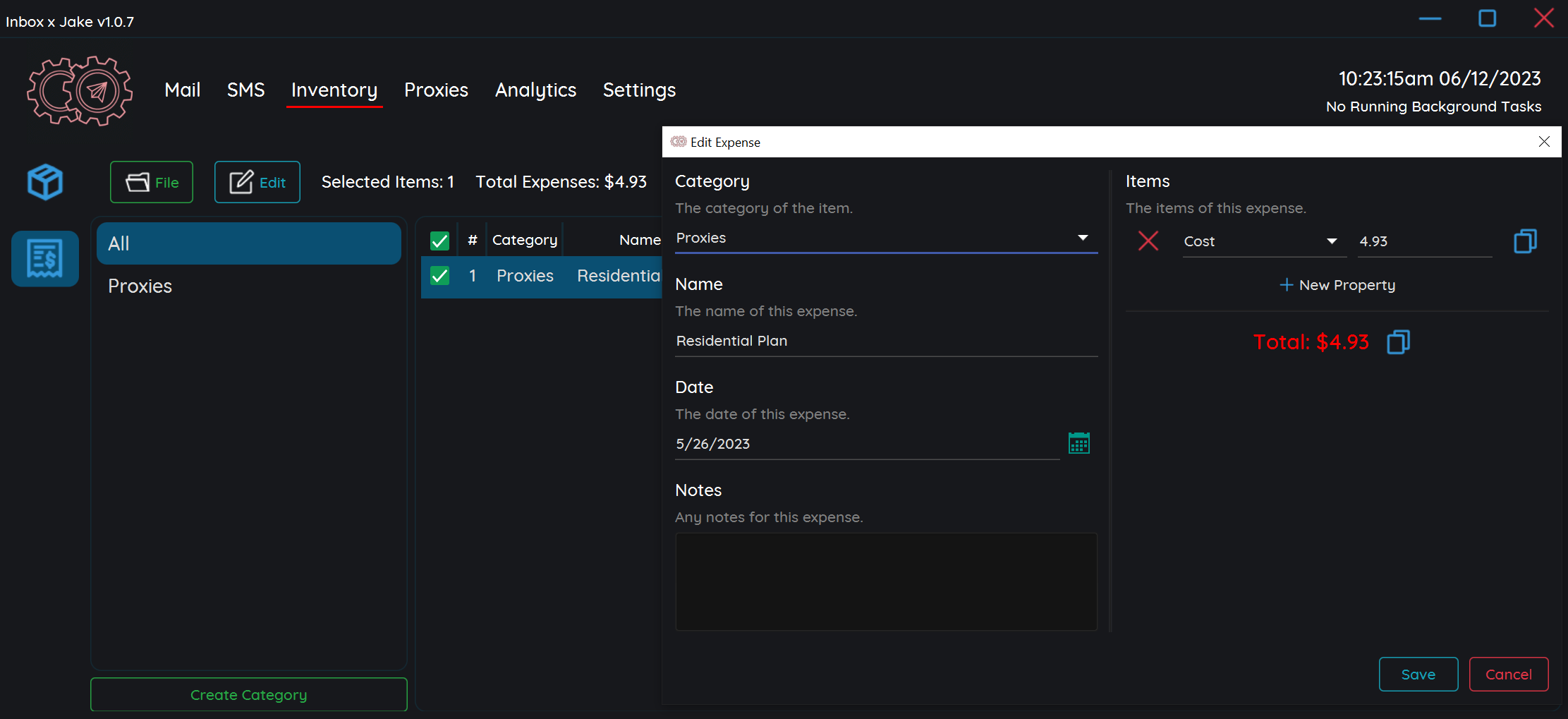 Inbox - Mail - Scraper Data - Tools - Send to Expenses – AYCD
