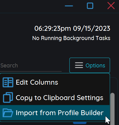 TabSentry - Profiles - Create / Import / Export – AYCD