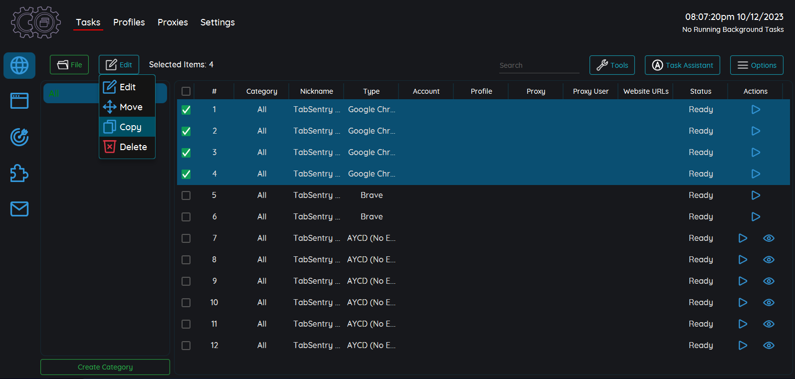 TabSentry - Tasks - Browsers - Tools - Copy With Browser Data – AYCD