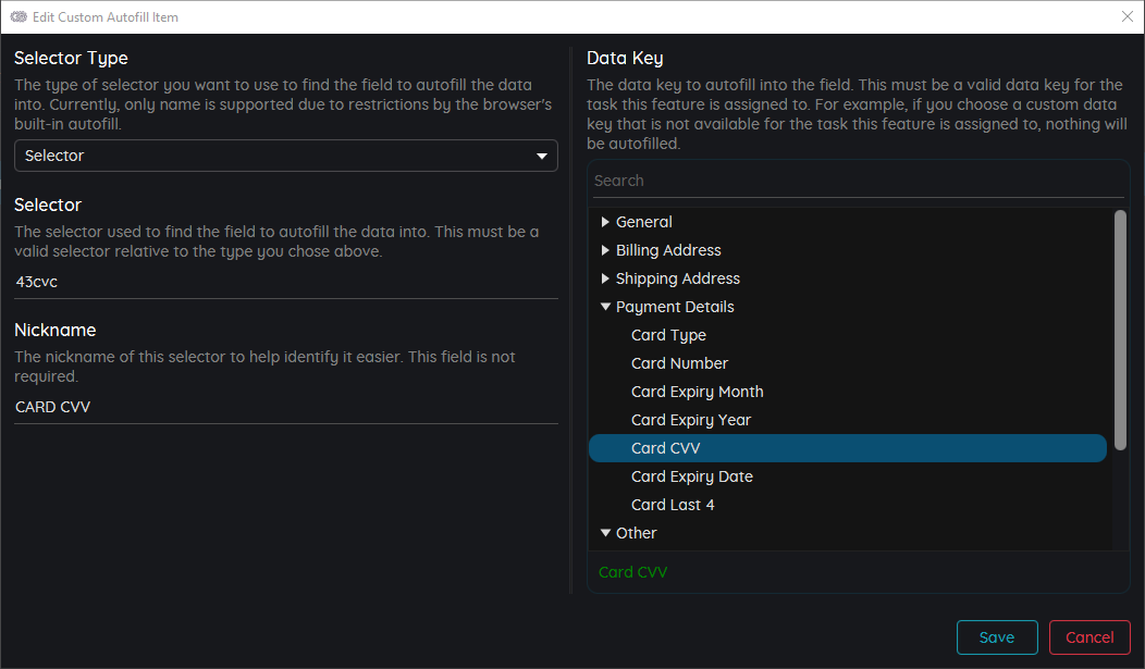 TabSentry - Features - Configs - Custom Autofill – AYCD