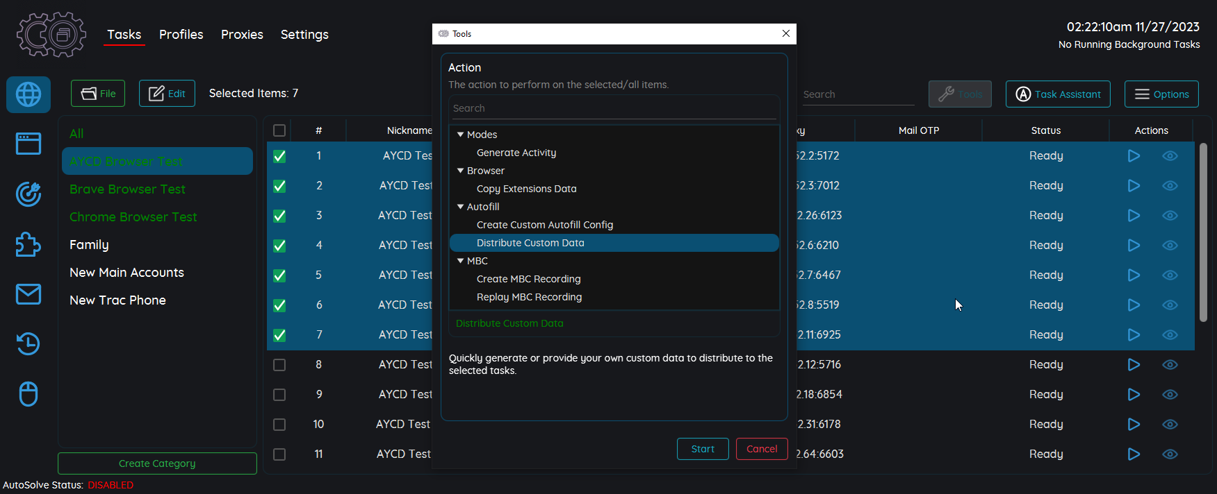 TabSentry - Tasks - Browsers - Tools - Distribute Custom Data – AYCD