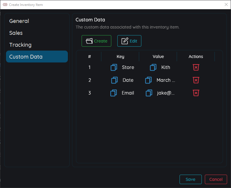Inbox - Inventory - Create/Import/Export – AYCD