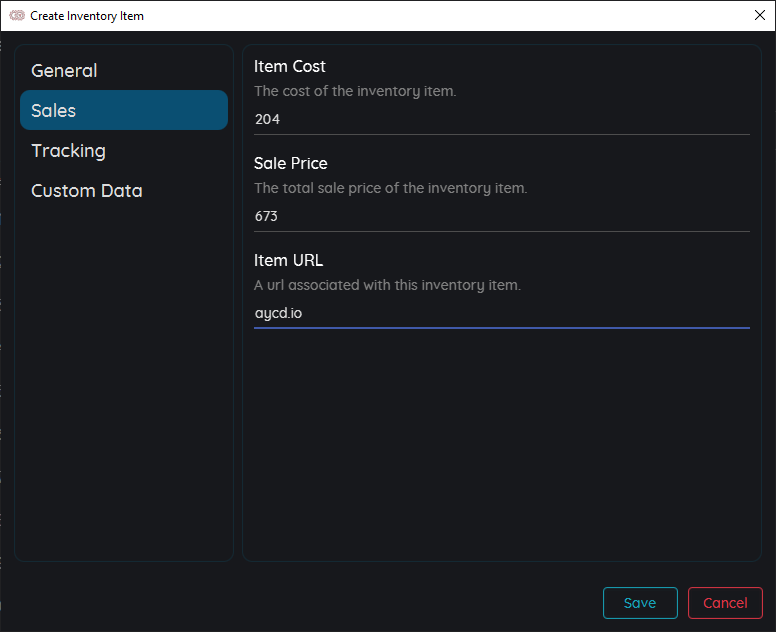 Inbox - Inventory - Create/Import/Export – AYCD