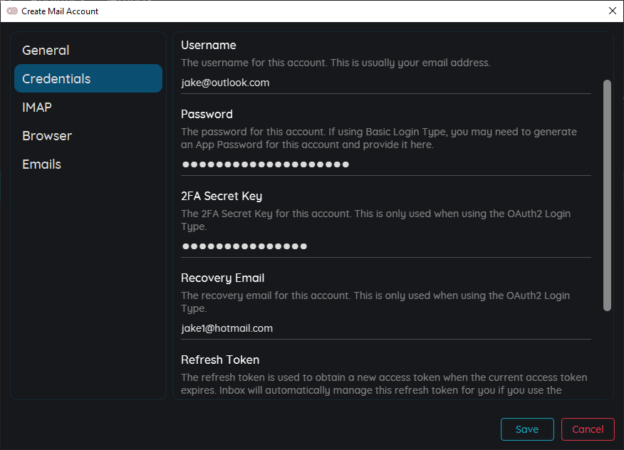 Inbox - Mail - Accounts - Create/Import/Export / Import From Profile Builder – AYCD