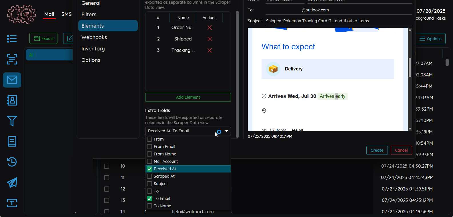 Inbox - Mail - Emails - Tools - Create AI Scraper / Mail Scraper Template – AYCD
