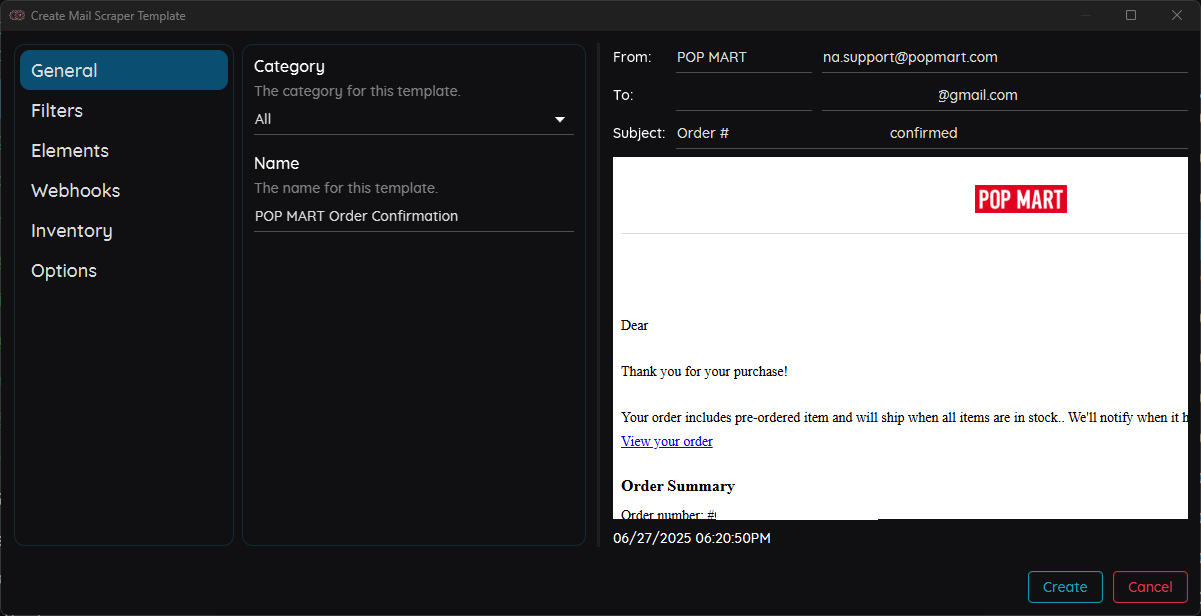 Inbox - Mail - Emails - Tools - Create AI Scraper / Mail Scraper Template – AYCD